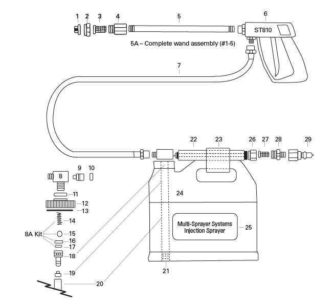 PARTS FOR INJ5 | Multi-Sprayer